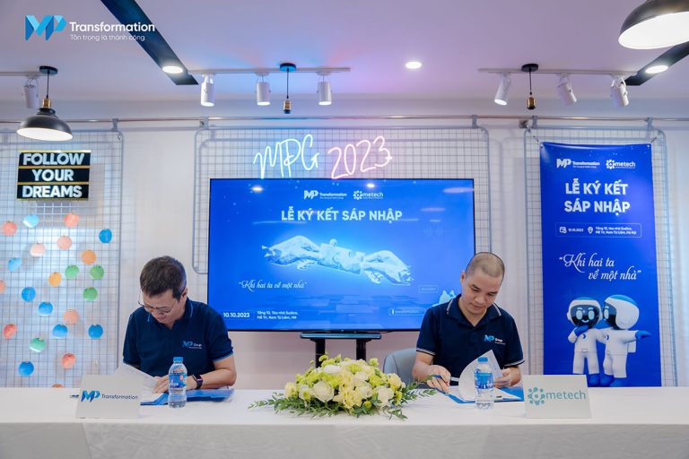 Lễ ký kết sáp nhập giữa Metech và MP Transformation